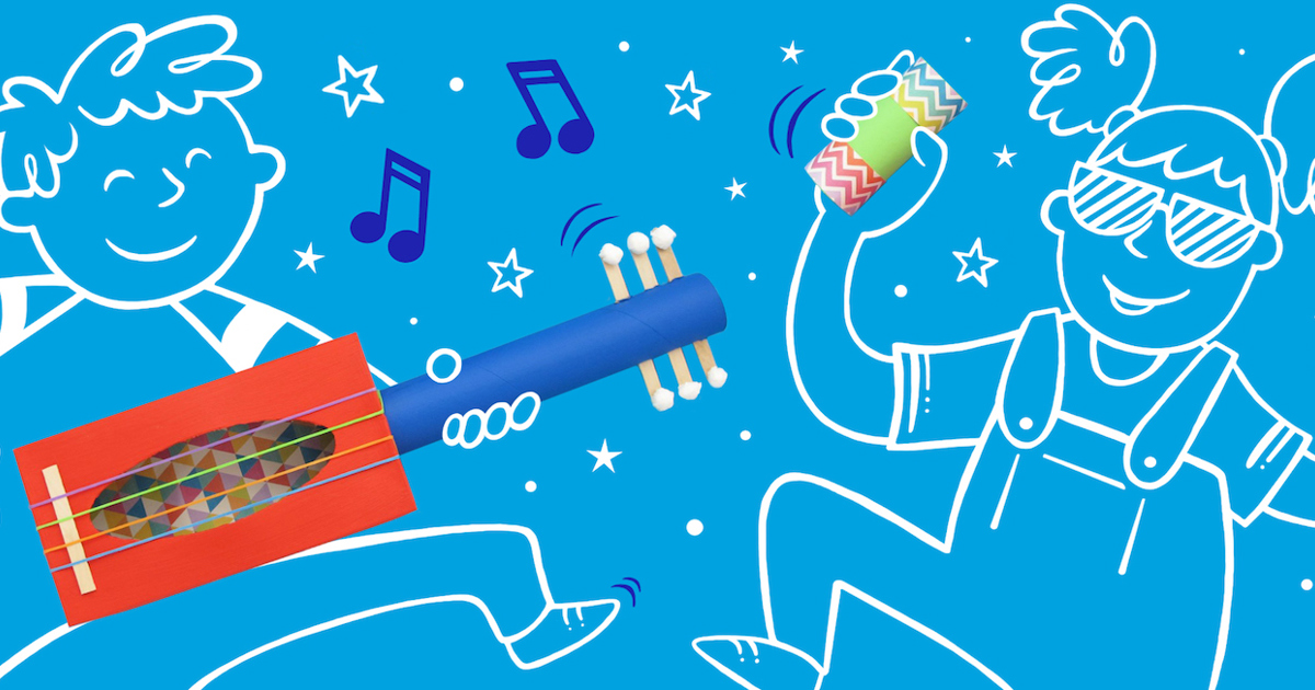 Zelf muziekinstrumenten maken: een gitaar knutselen - Edet