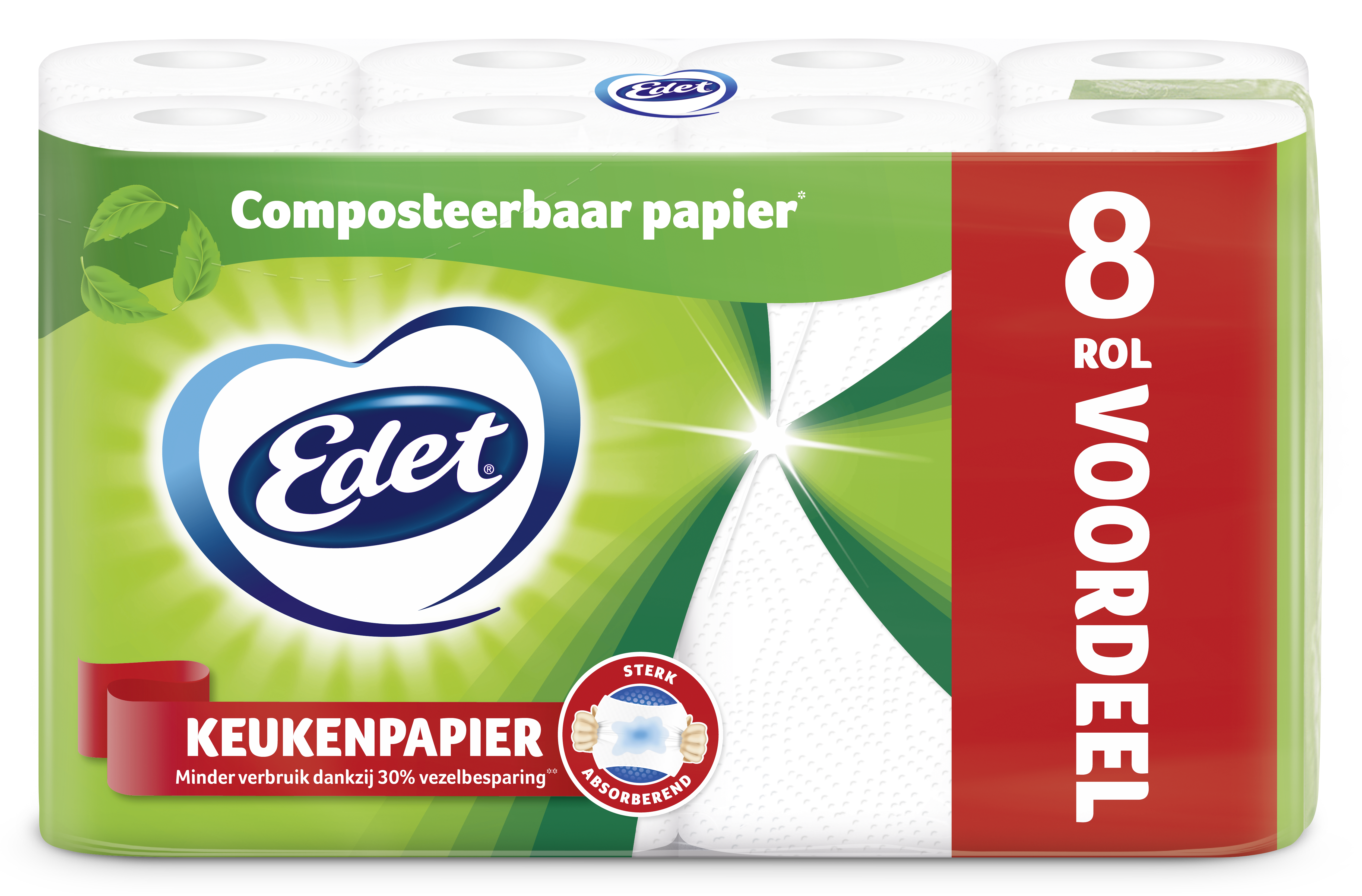 Het nieuwe, composteerbare Edet keukenpapier - Edet